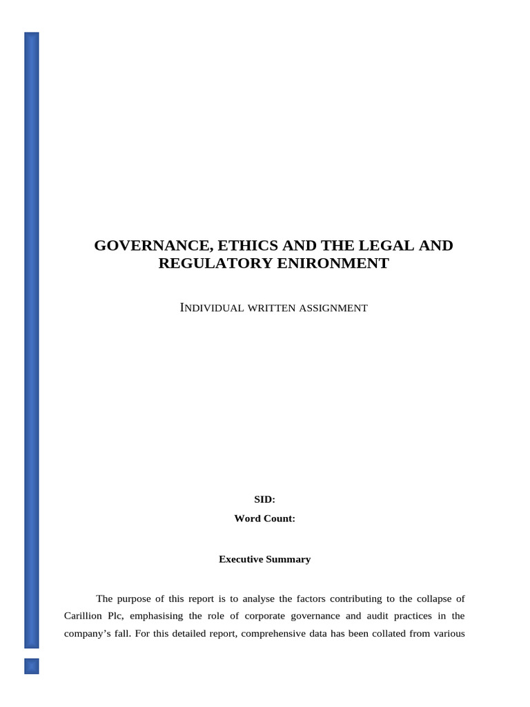 GELR Environment | PDF | Audit | Corporate Governance