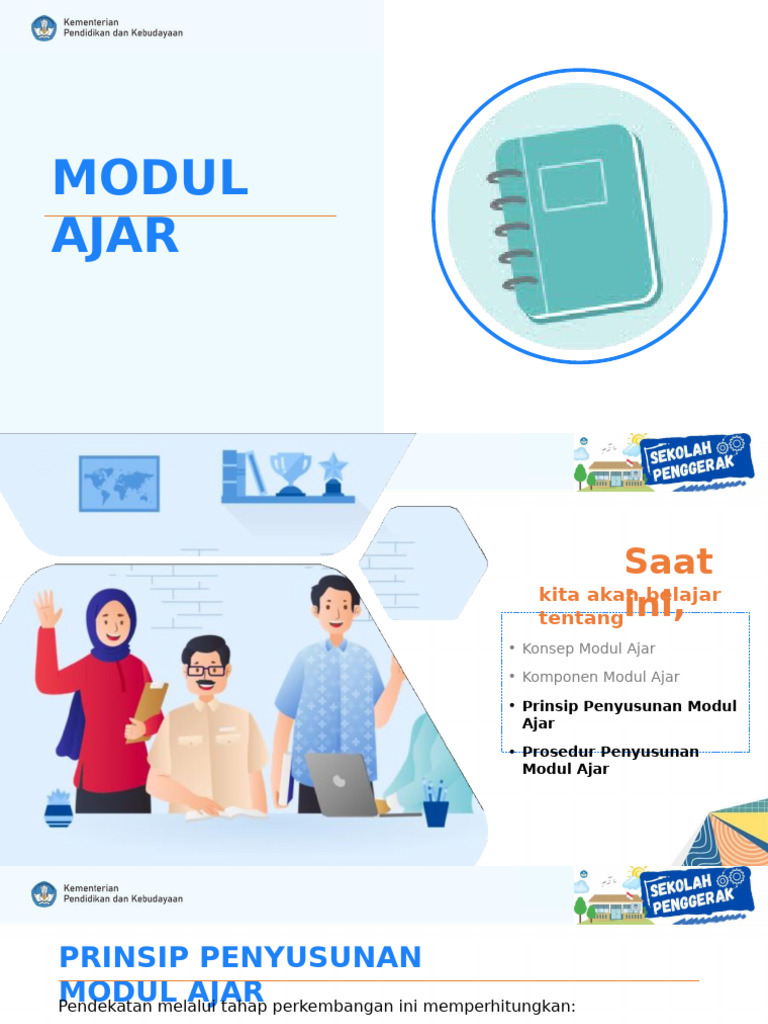 Prinsip & Prosedur Penyusunan Modul Ajar (07 - 04) | PDF