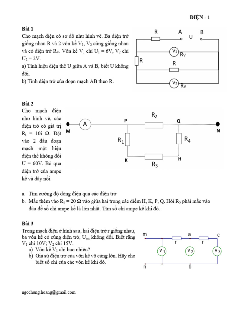 BTVN 2009 Dien 1 | PDF