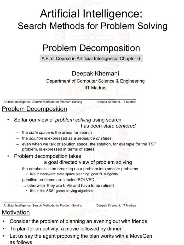 AI SMPS Problem Decomposition | PDF | Artificial Intelligence | Intelligence (AI) & Semantics