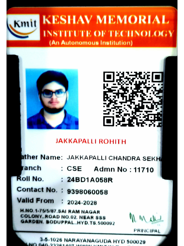 Id Card Kmit | PDF