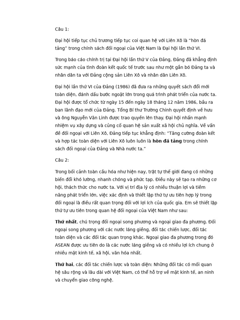 Hoàng Quỳnh Hương-11222667-Bài KT số 2 LSĐ | PDF