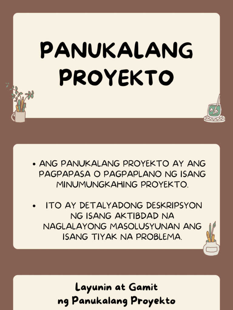 Panukalang Proyekto | PDF