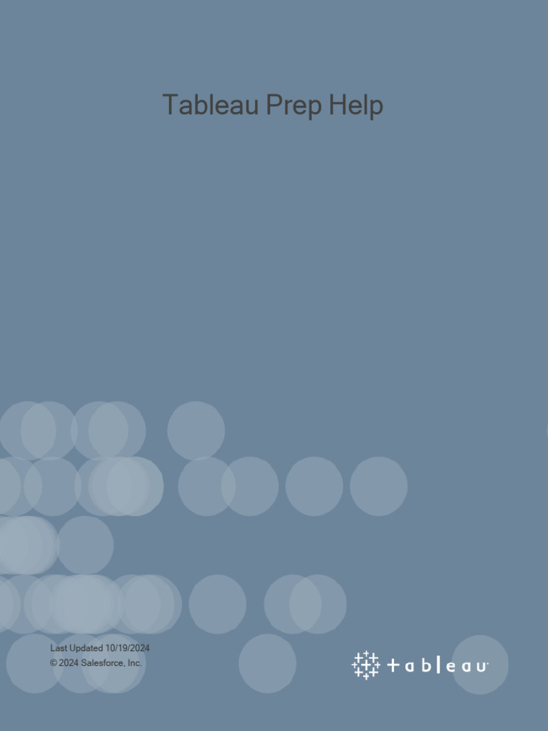 Tableau Prep | PDF | Parameter (Computer Programming) | Databases