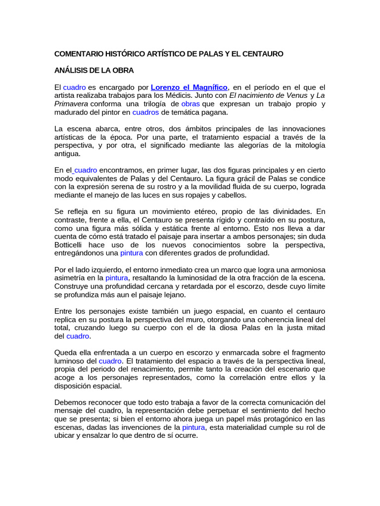 Palas Domando Al Centauro | PDF | Renacimiento | Pinturas