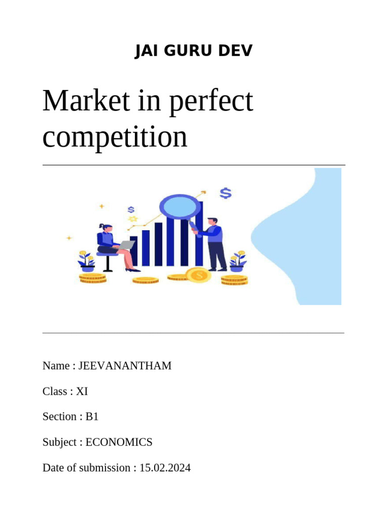 ECONOMICs PERFECT COMPETITION | PDF | Demand | Perfect Competition