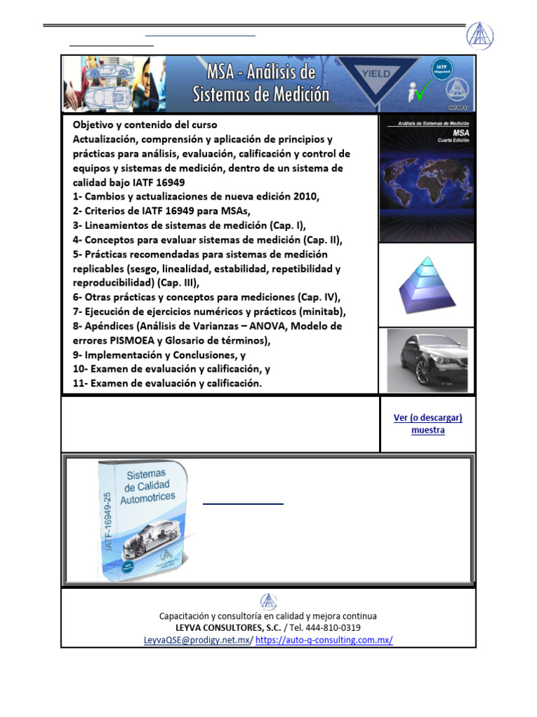 Análisis de Sistemas de Medición IATF 16949 | PDF | Negocios