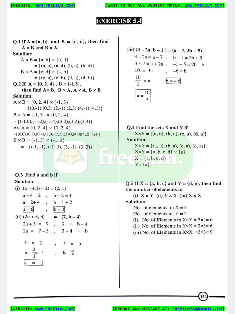 10th Maths Chap5 Ex 4 | PDF
