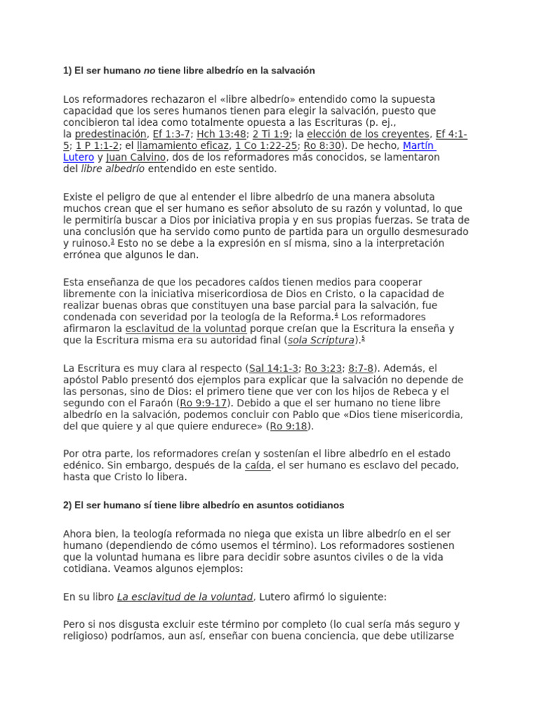 Libre Albedrio | PDF | Libre albedrío | Salvación