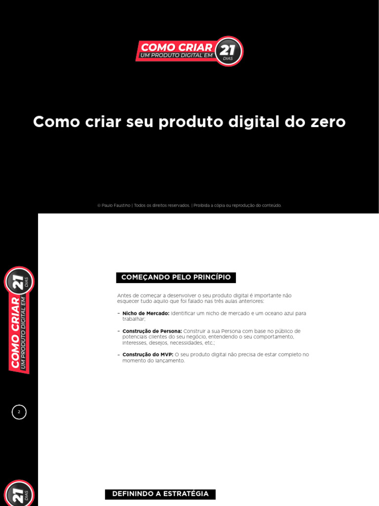 Como Criar Produto Digital do Zero | PDF | Marketing | Facebook