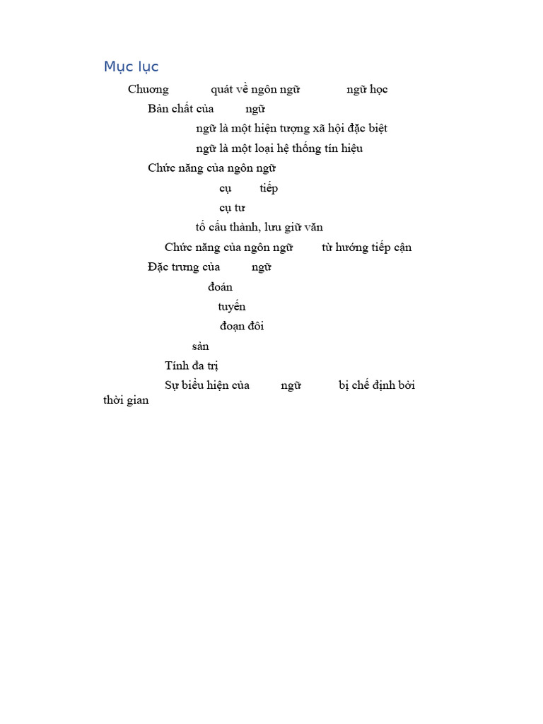 Chuong 1 Khai Quat Ve Ngon Ngu Va Ngon Ngu Hoc 2055 | PDF