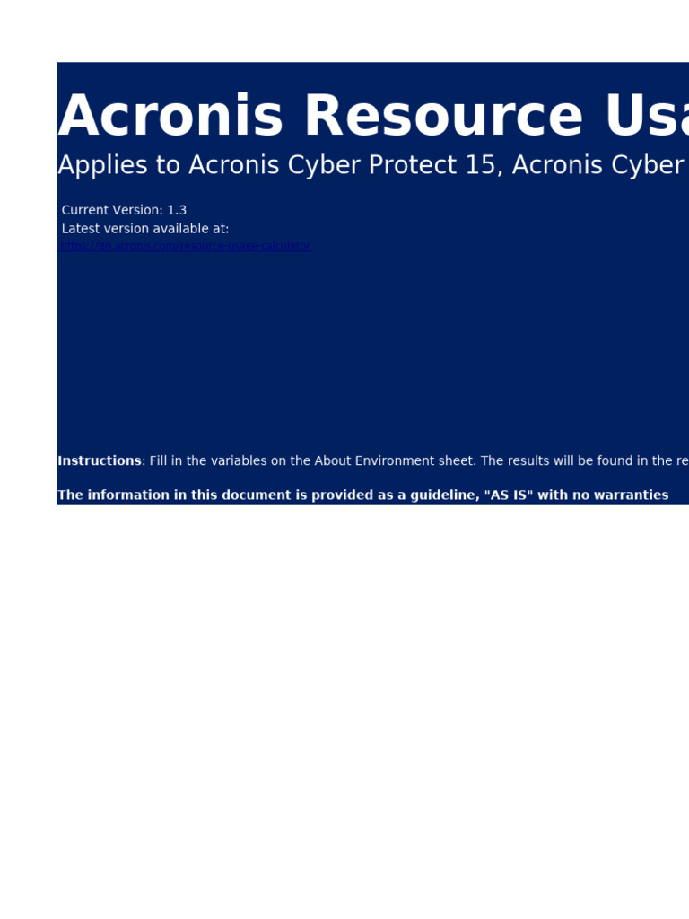 Acronis Backup Resource Guide | PDF | Backup | Computer Data Storage