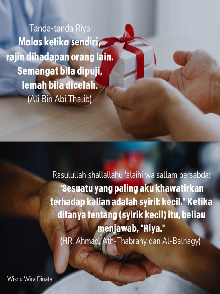 Quotes Tentang Riya, Wisnu Wira Dinata (35) X PPLG 1 | PDF