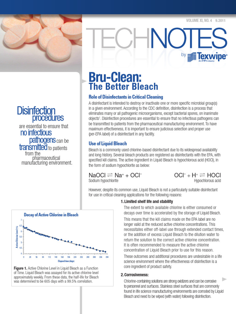 TechNote Bruclean | PDF | Disinfectant | Bleach