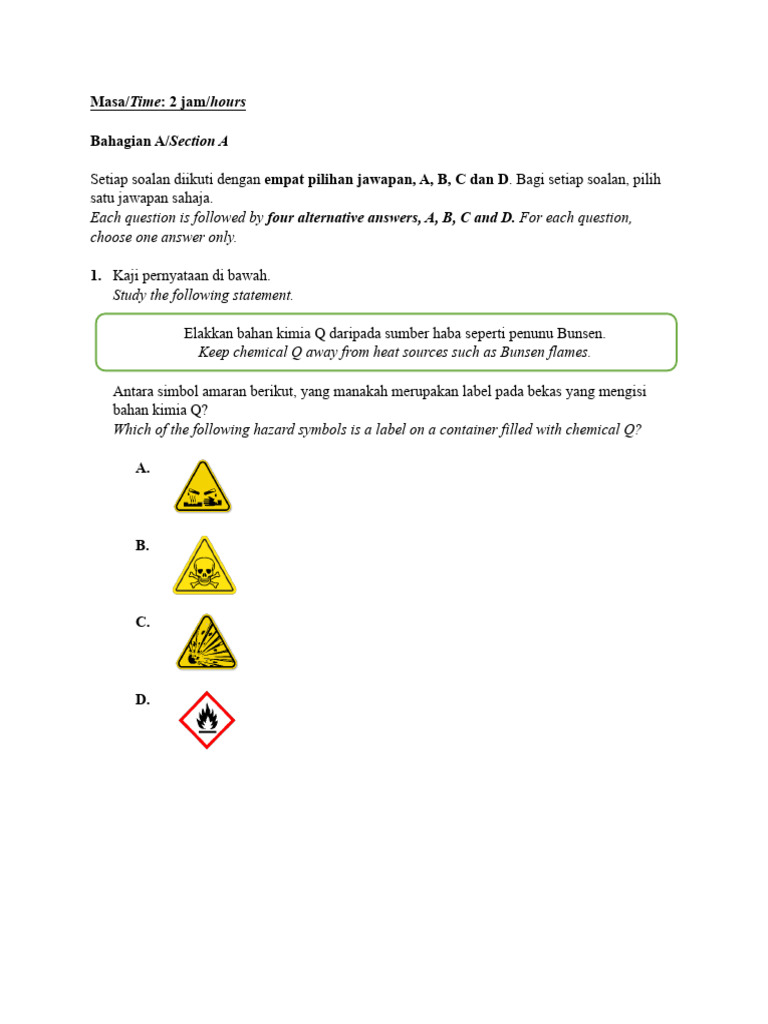 Science - (UASA) F1 - Sains DLP Model 2 - 2023 | PDF
