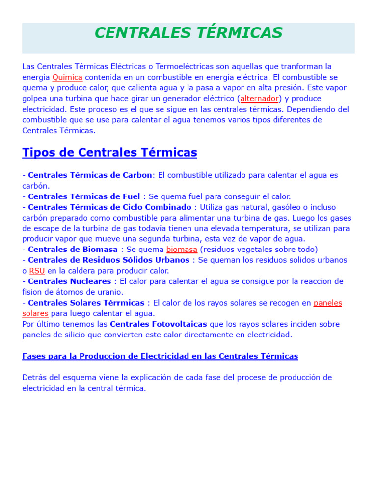 CENTRALES T-RMICAS Cee - 400 | PDF | Máquina de vapor | Vapor