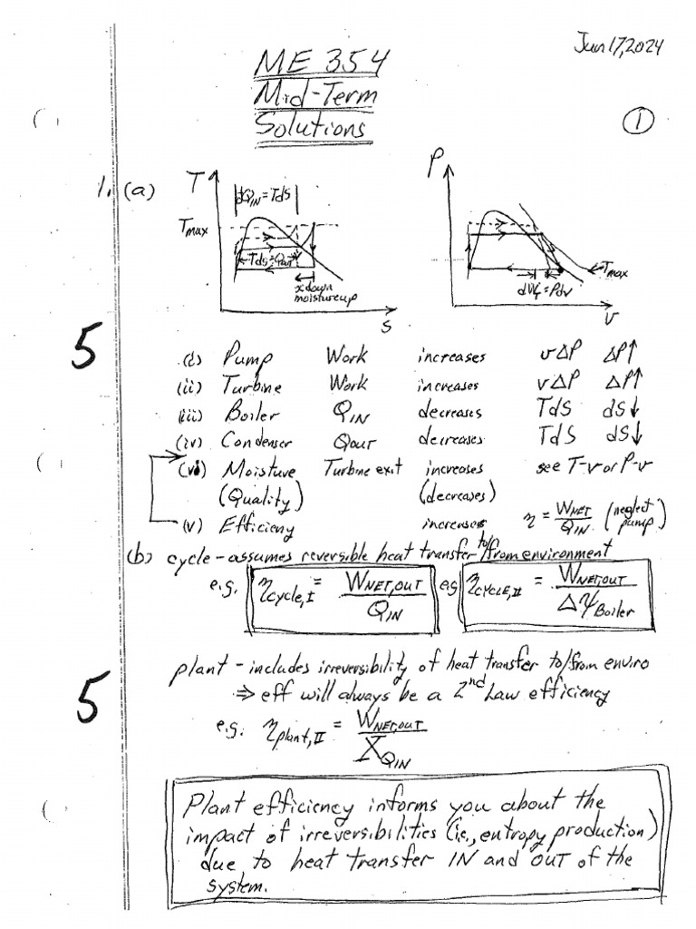 Marking Scheme-Mid - S24 - ME354 - V3-Fri Jun 14 - 2024 | PDF