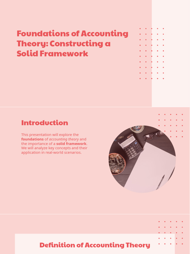Foundations of Accounting Theory Explained | PDF | Accounting | Theory