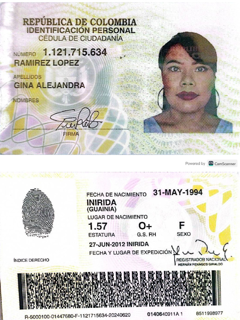 Cédula Gina Alejandra | PDF