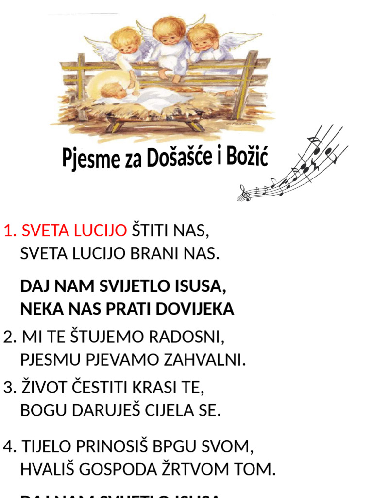 Božićne Pjesme | PDF