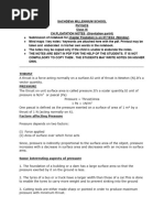 Class 9 Floatation Notes | PDF | Buoyancy | Density