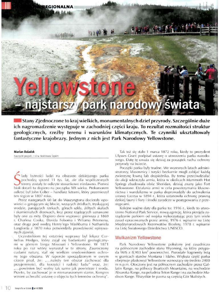 Yellowstone | PDF