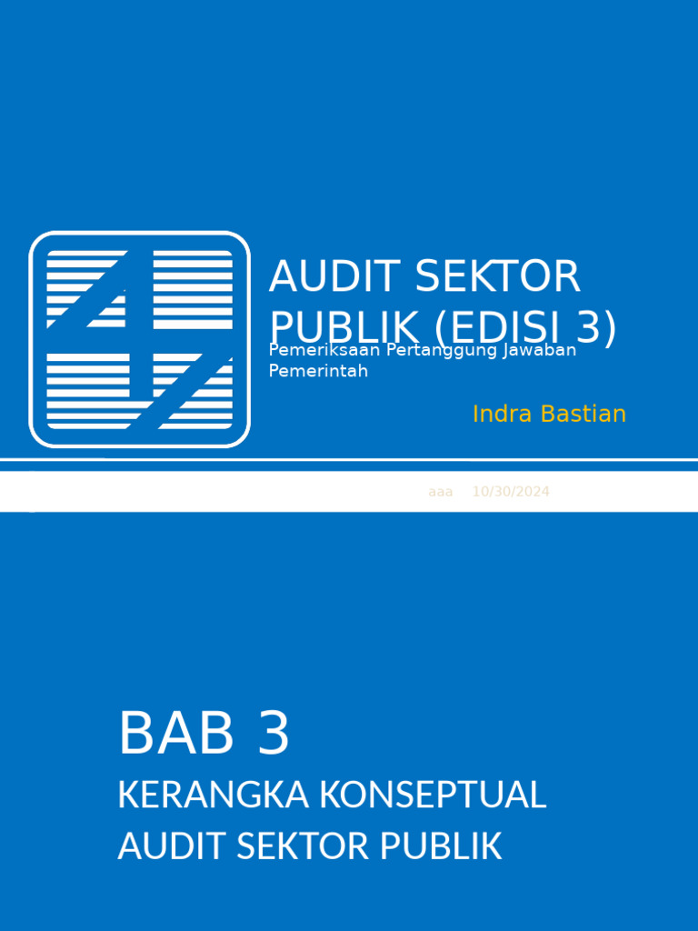 Kerangka Konseptual Audit Sektor Publik | PDF