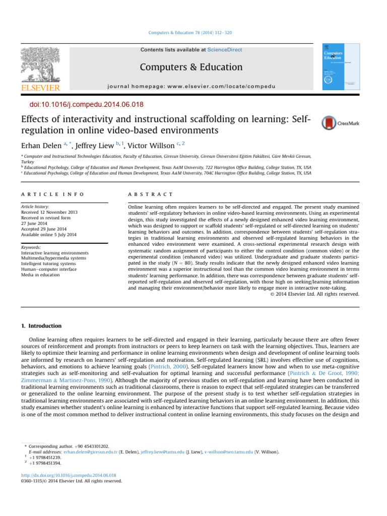 DELEN, LIEW - WILLSON (2014) - Effects of Interactivity and ...