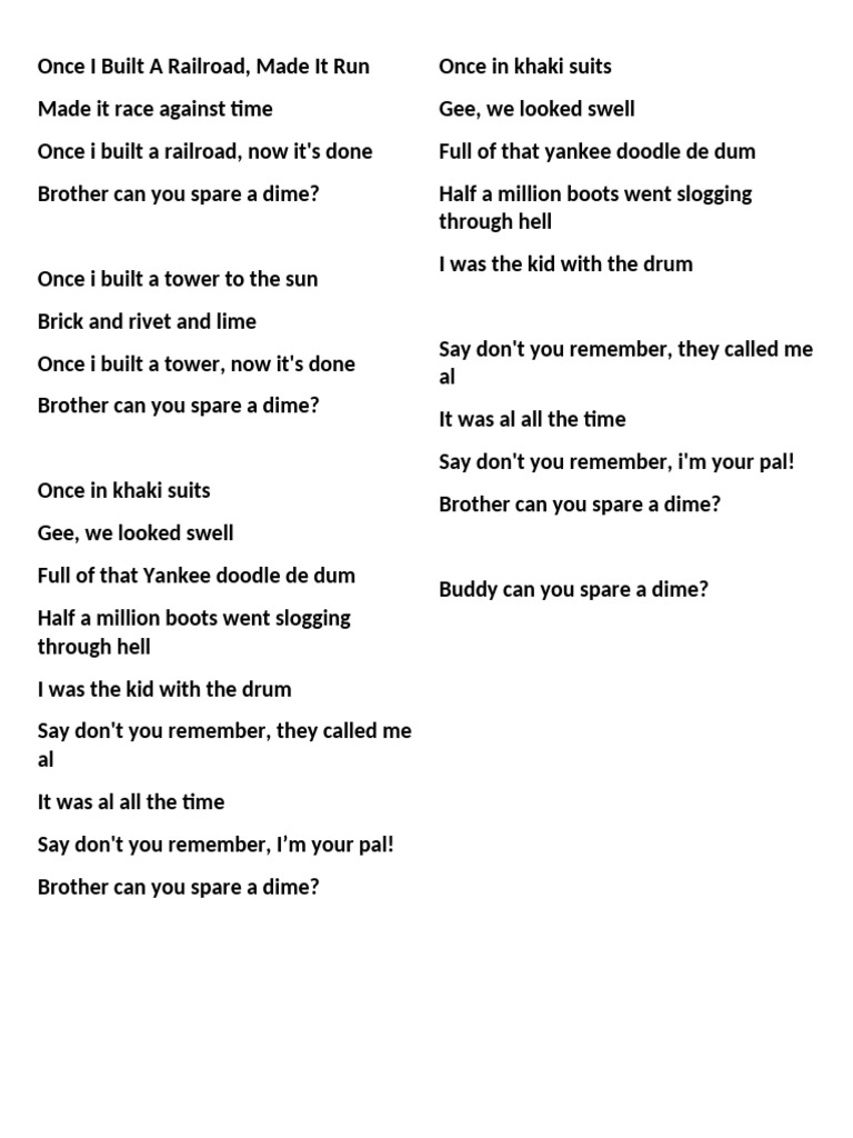 "Brother, Can You Spare a Dime?" | PDF
