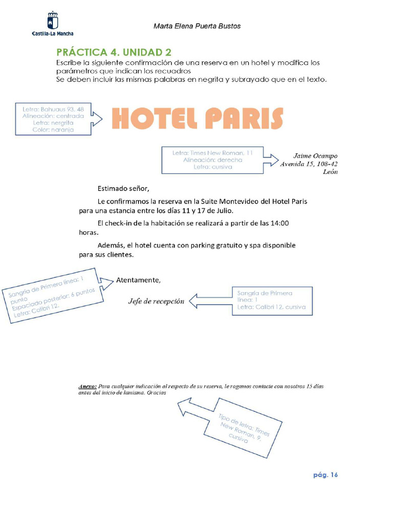 Ta9 Reserva Hotel | PDF