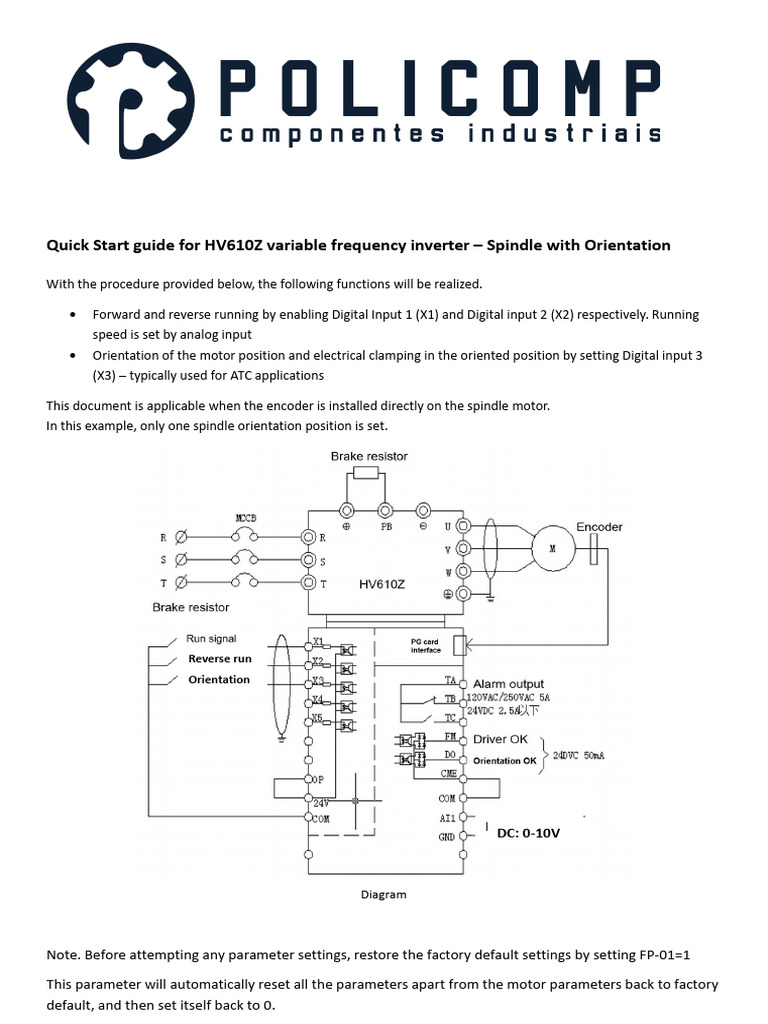 HV610Z Guia Rápido 202107 | PDF | Parameter (Computer Programming) | Electromagnetism