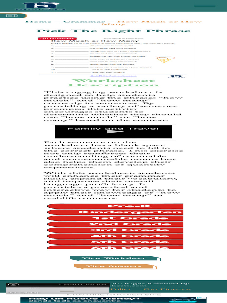 Pick The Right Phrase Worksheet - 15 | PDF