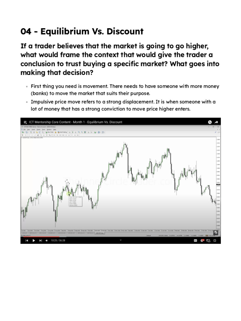 04 - Equilibrium vs. Discount | PDF | Market (Economics) | Financial ...