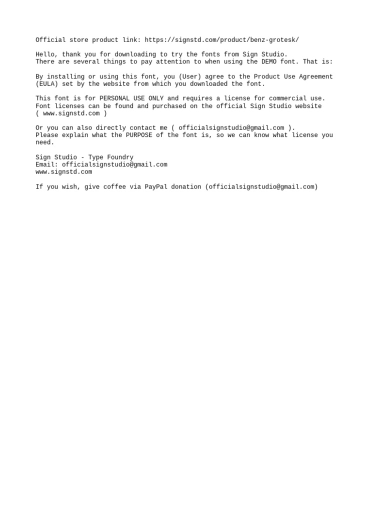 Font Demo Use Guidelines | PDF | Career & Growth | Computers