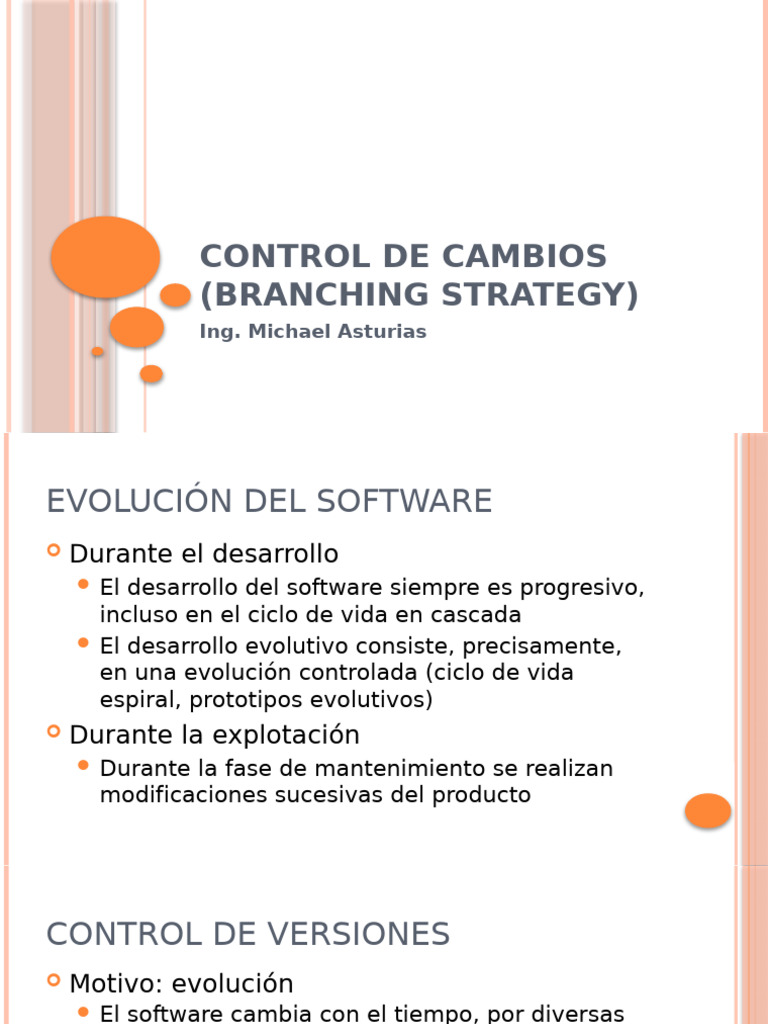 Estrategias de Control de Cambios en Software | PDF | Software | Evolución