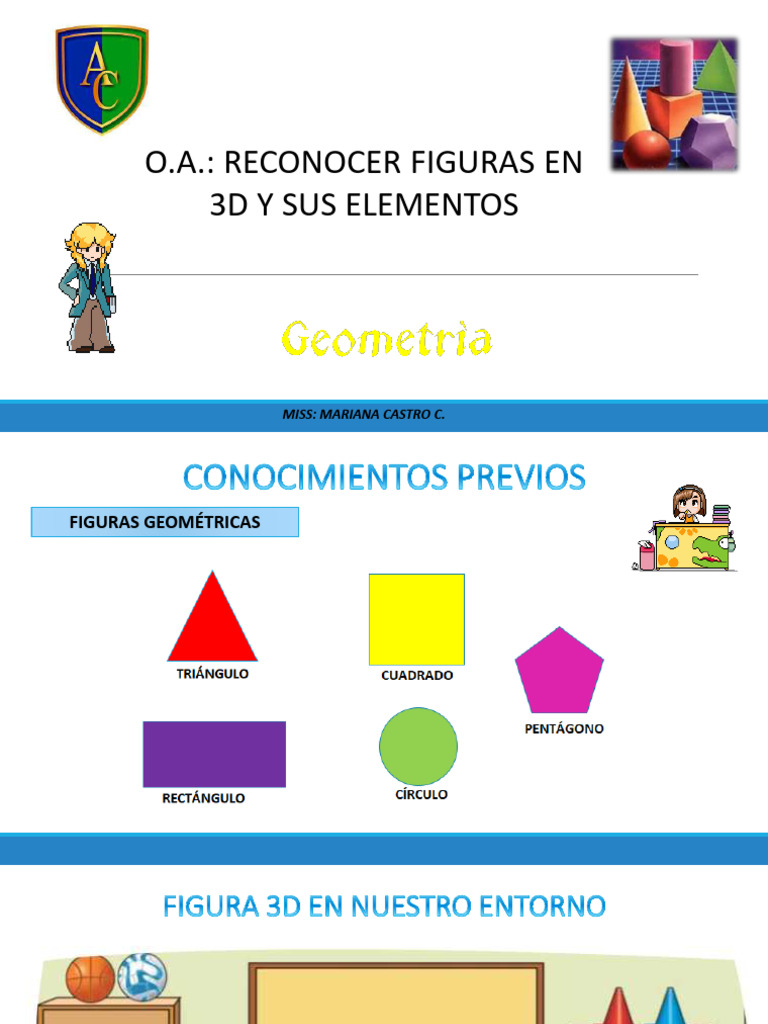 PRESENTACIÓN 3 - Figuras en 3d | PDF | Métodos y materiales de ...