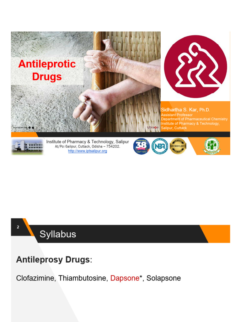 Antileprotic drugs | PDF | Leprosy | Diseases And Disorders