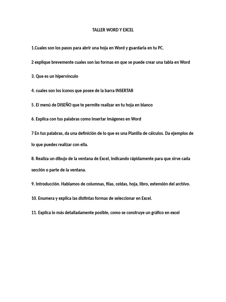 Taller Basico Office | PDF | Arte