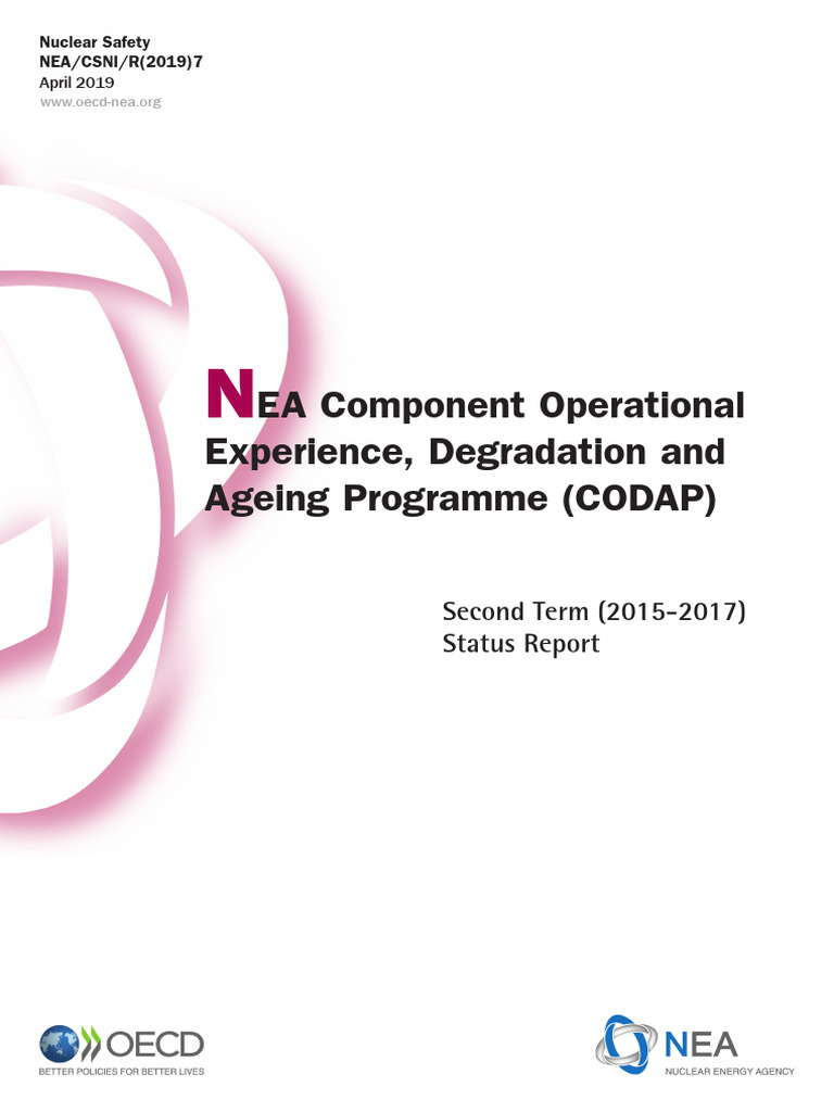 NEA CSNI R2019-7 Component Operational Experience Degradation and Ageing Programme CODAP | PDF ...