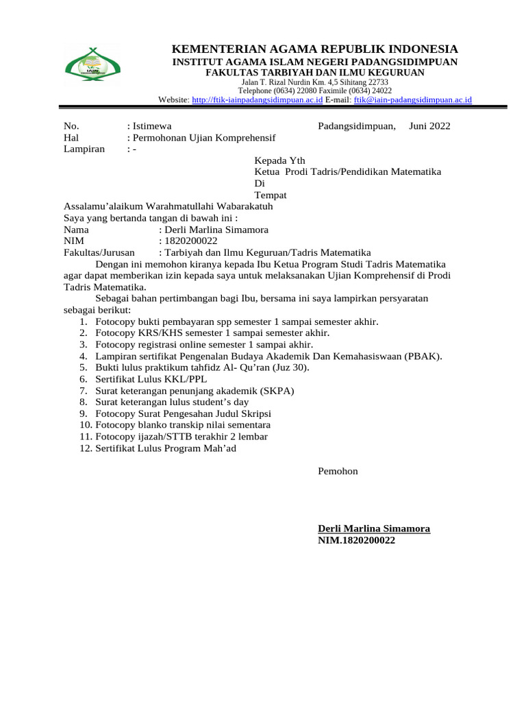 Permohonan Kompri | PDF