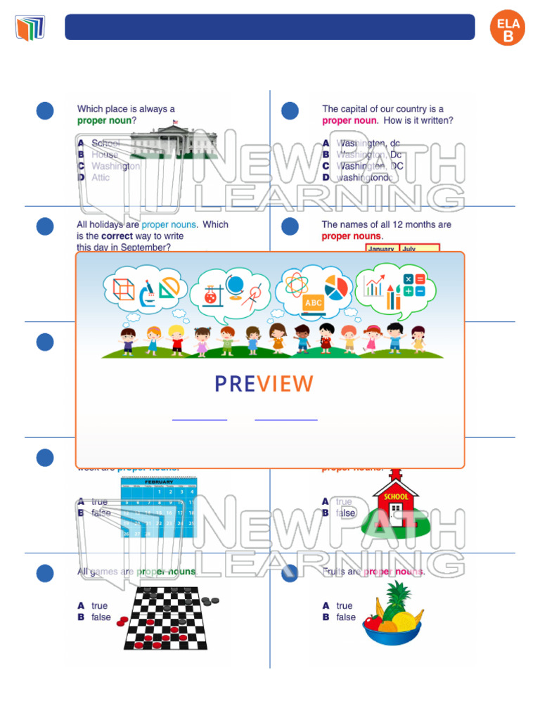 Worksheet Ela Grade 2 Proper Nouns 1 | PDF | Business Law | Copyright Law