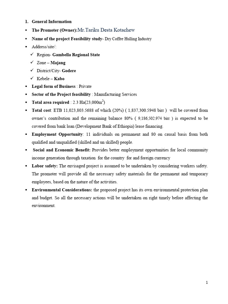 Tariku DRY COFFEE FINAL PDF | PDF | Coffee | Ethiopia