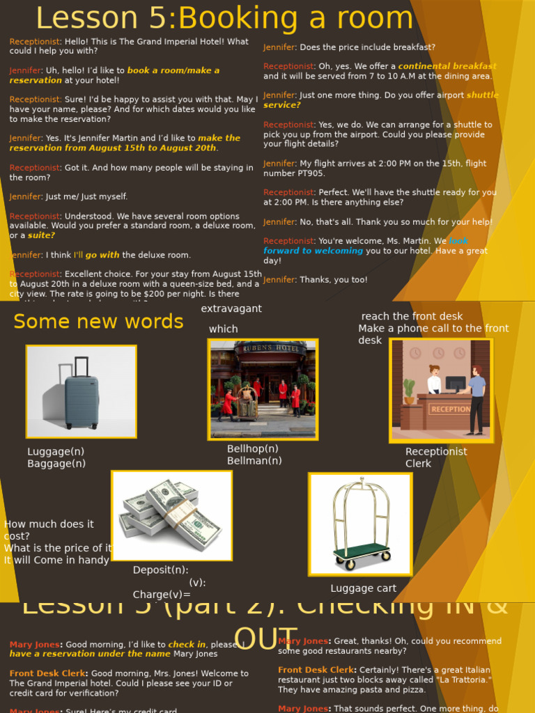 Lesson 5 (Finished) | PDF | Baggage