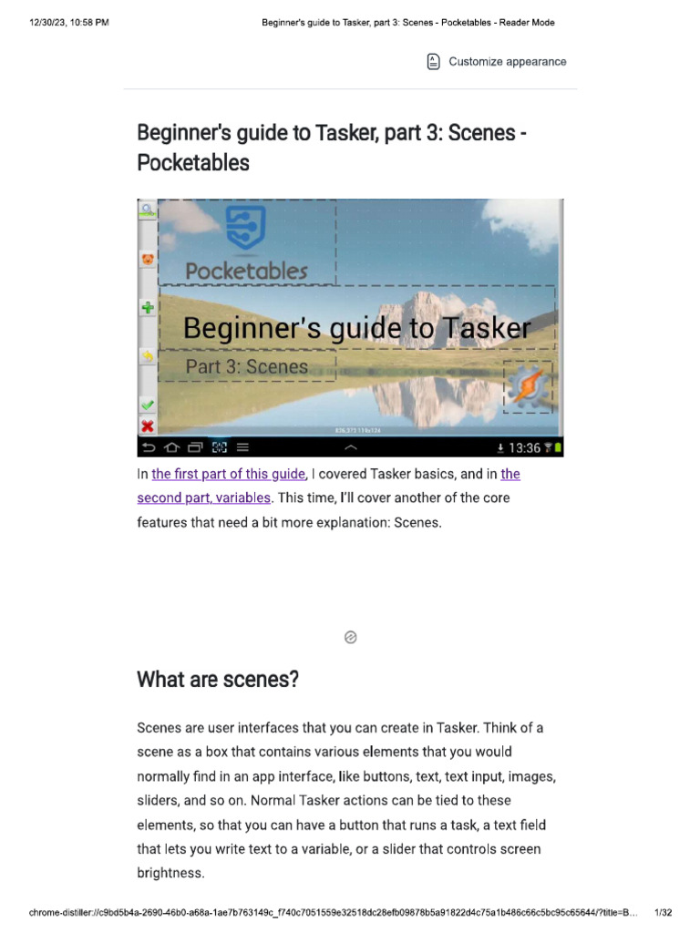 Beginner's Guide To Tasker - Part 3 of 3 | PDF