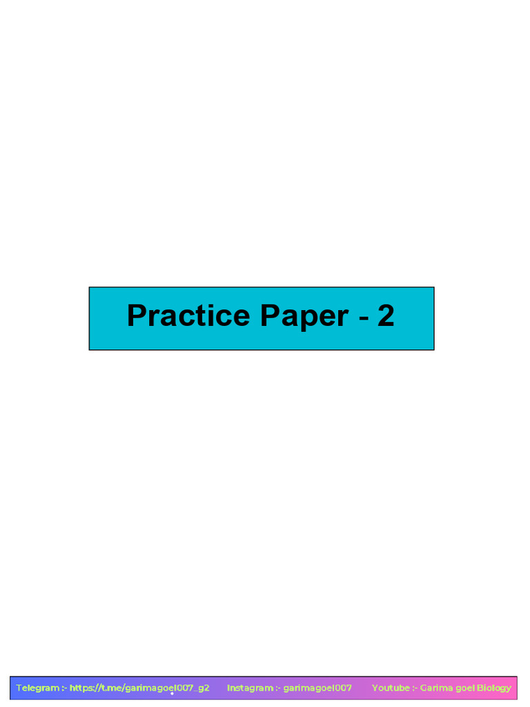 Practice Paper 2 | PDF