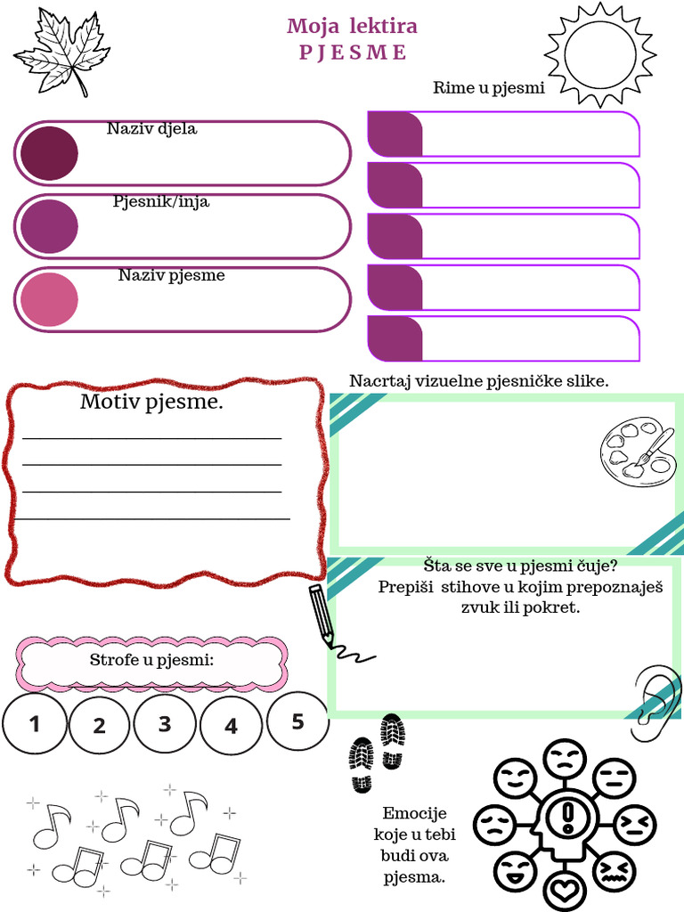 Pjesme Lektira | PDF