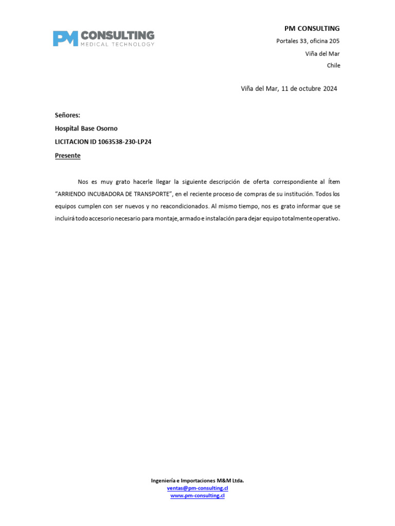 Descripción_Oferta_Técnica_IncuArch | PDF | Unidad de cuidado intensivo ...