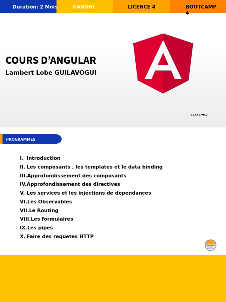 Angular Cours | PDF | JavaScript | Programmation web