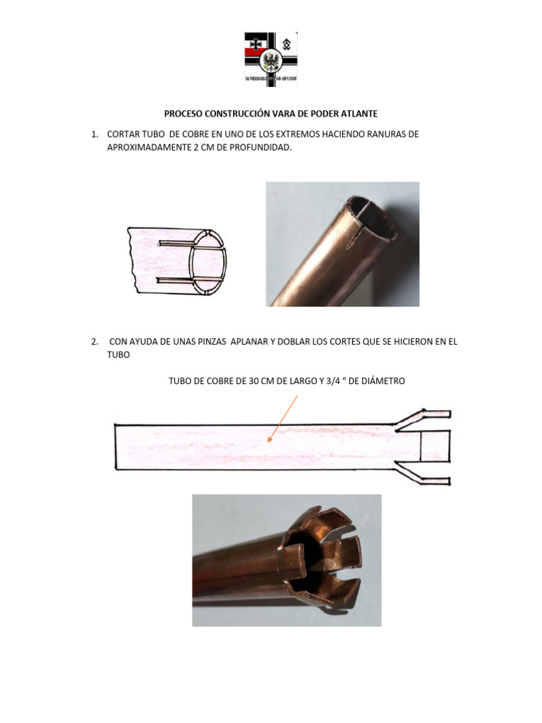 Proceso Construcción Vara de Poder Atlante | PDF