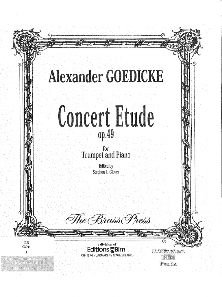 Concert - Etude - Goedicke - Piano Score | PDF
